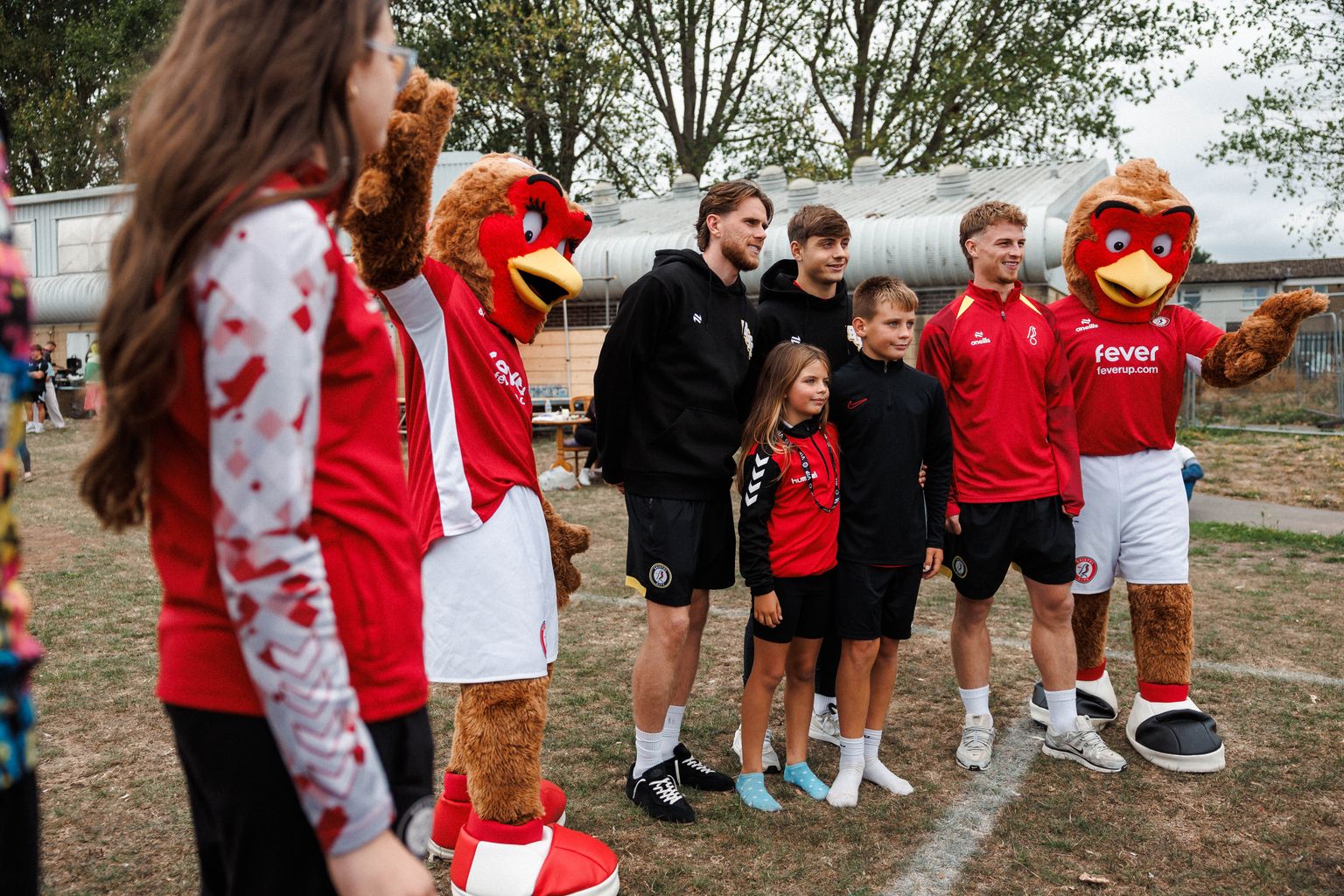 Gallery: Bird, Tanner and Stokes attend Filwood Fun Day - Bristol City FC