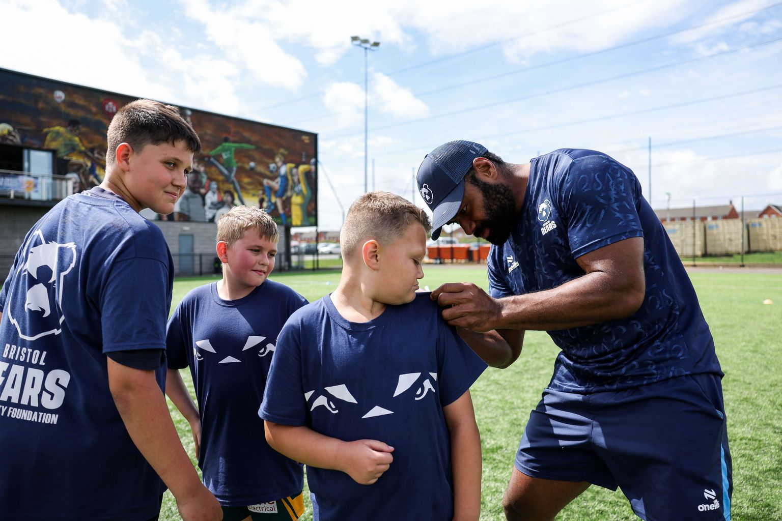 Bears squad visits Foundation camp at Lockleaze - Bristol Bears Rugby