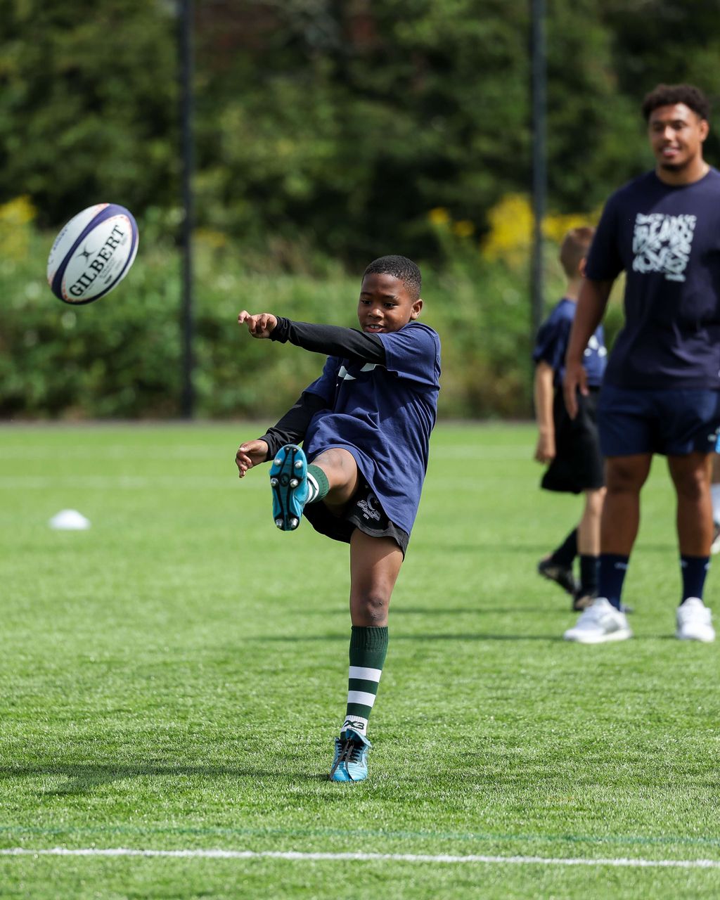 Bears squad visits Foundation camp at Lockleaze - Bristol Bears Rugby